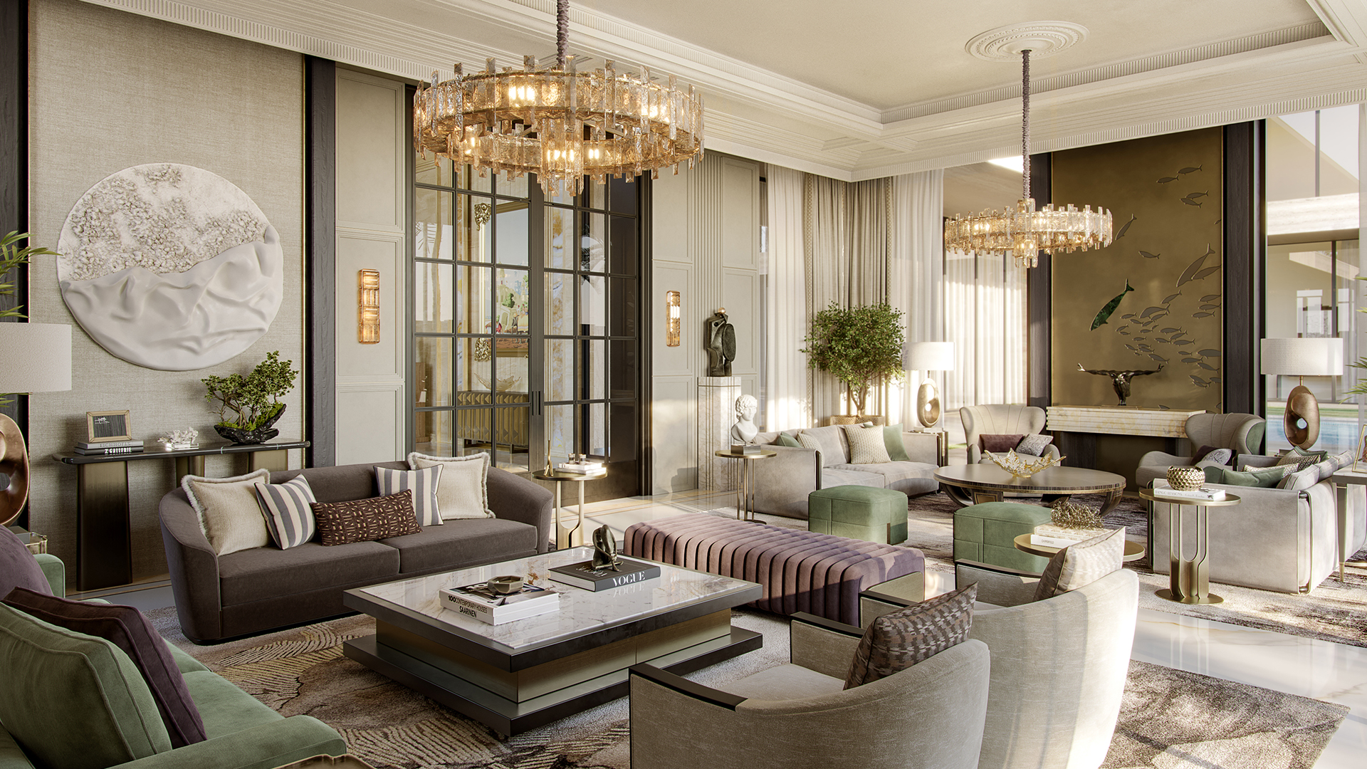 Luxury Villa Interior Design Dubai: Palm, Emirates Hills, MBR